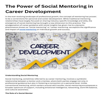 The Benefits of Mentoring | DOCX