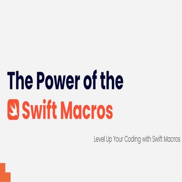 Do iOS Conference - The Power of the Swift Macros by Mustafa Karakus | PPT