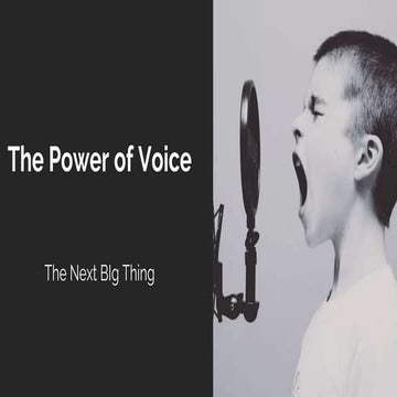 The Power of Voice | PPT
