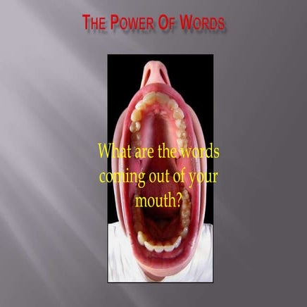 The Power of Words | PPTX