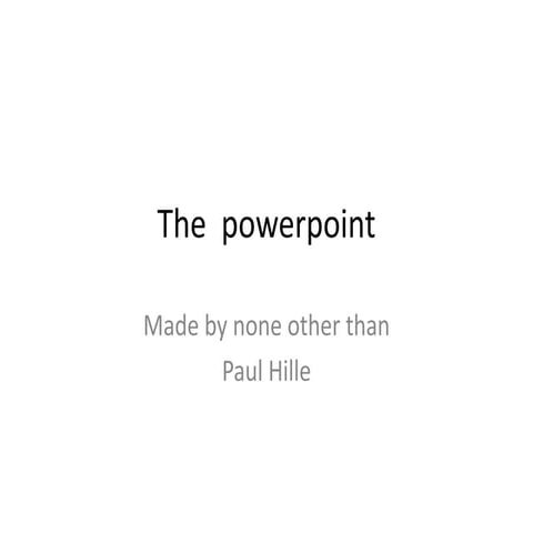 The powerpoint test | PPTX