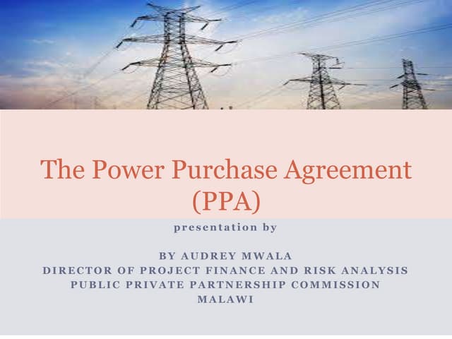 Solar PPA Presentation | PPT