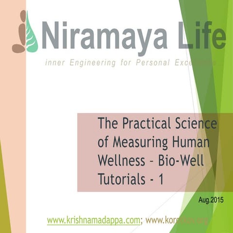 Bio-Well Tutorial - The practical science of measuring human wellness ...