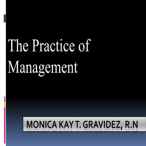 The practice of management | PPTX