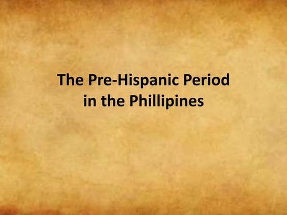 Pre spanish to Spanish regime Education | PPTX