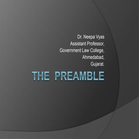 The preamble | PPT