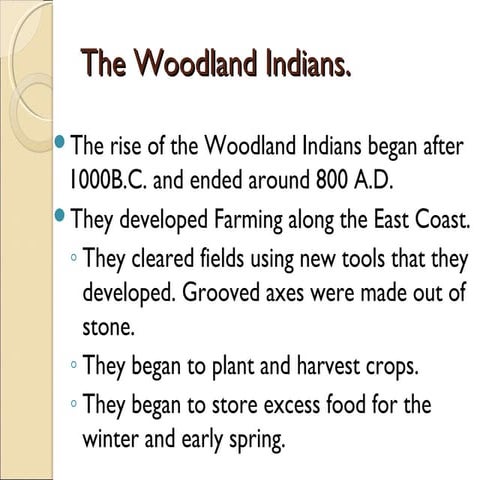 Woodland Period | PPT