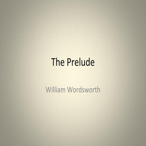 The Prelude | PPT