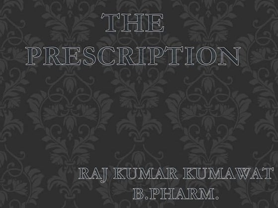 PARTS OF PRESCRIPTION | PDF