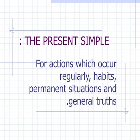 The present simple | PPT