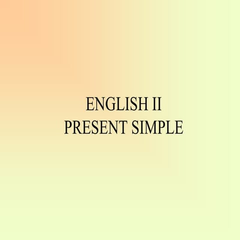 Present Simple | PPT
