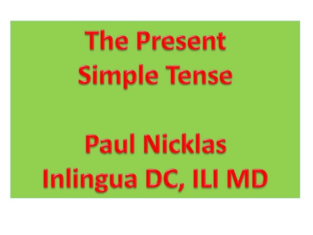 7th grade Present simple.ppt 7MO BASICO CHILE | PPT