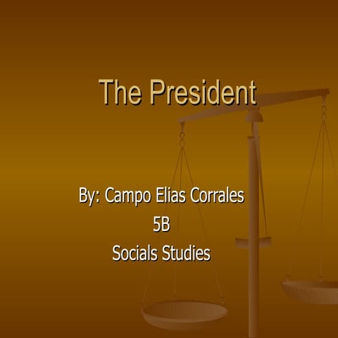 The President 1 | PPT