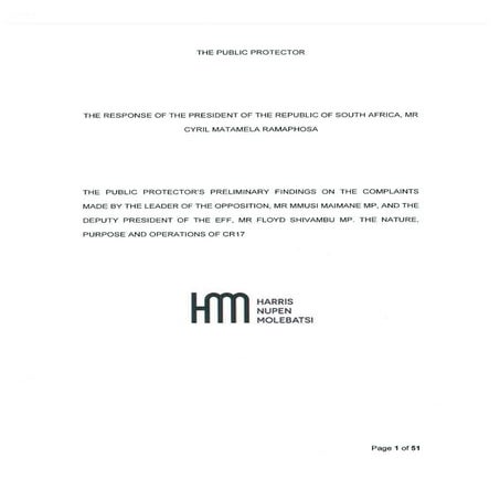 The president's response to the public protector | PDF