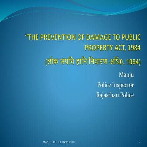 The prevention of Damage to public property act 1984.pptx