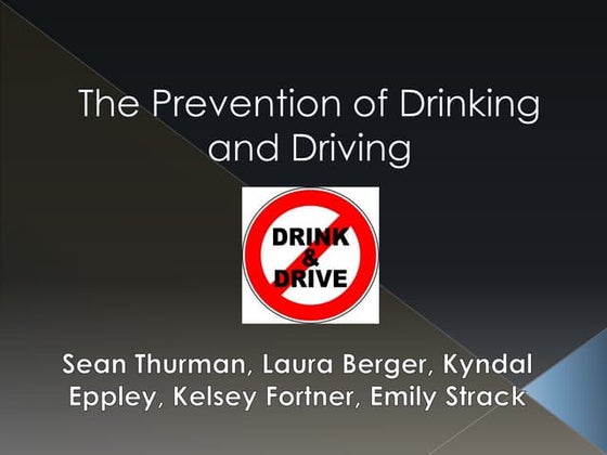 TAC Drink Driving PR campaign | PPTX | Auto Safety | Automotive