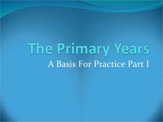 PYP in Kindergarten | PPT