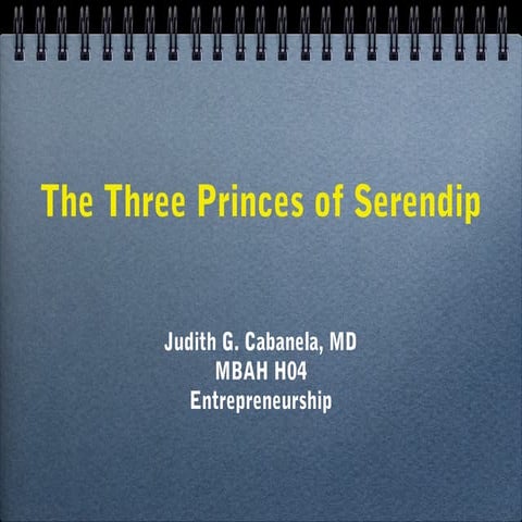 The princes of serendip | PPTX