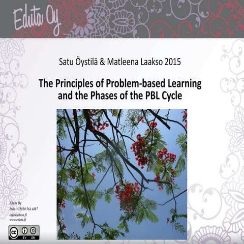 The Principles and the Cycle of Problem-based Learning | PPTX