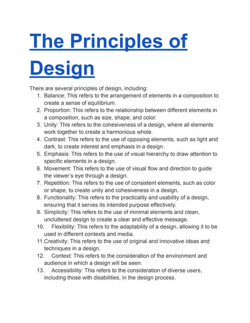 Principles of design second semester b arch | PPT