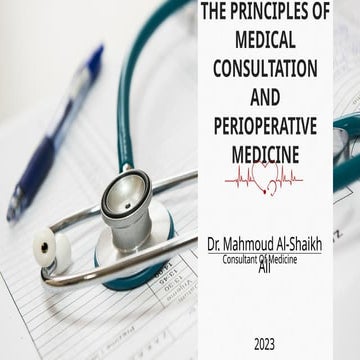 the principles of medical consultation and perioperative medicine.pptx