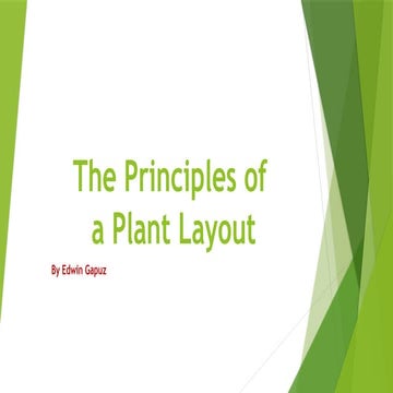 The Principles of Plant Layout.pptx shop layout | PPTX
