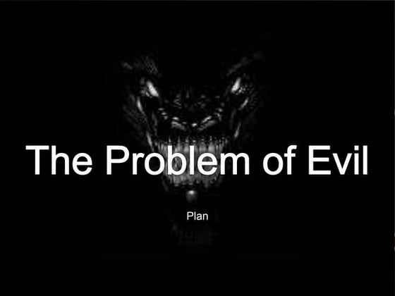 Lesson 6 christian problem of evil | PPT