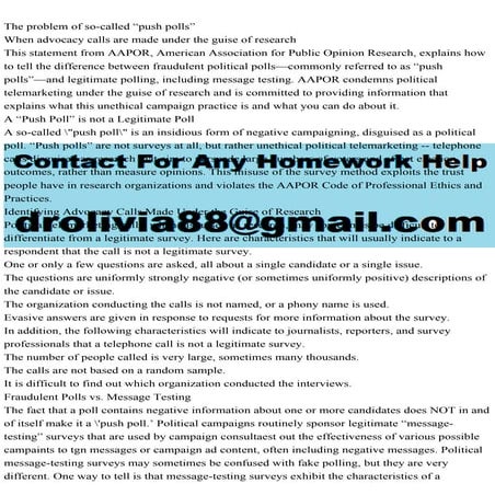 The problem of so-called “push polls”When advocacy calls are made .pdf