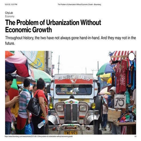 The Problem of Urbanization Without Economic Growth - Bloomberg.pdf