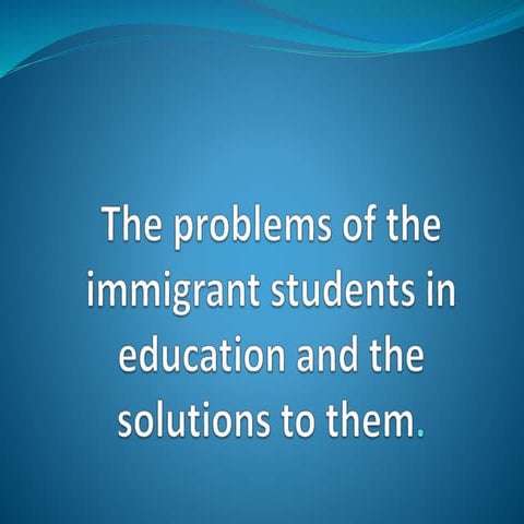 8. Turkey. The problems of the immigrant students in education | PPTX