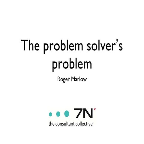 The problem solvers problem | PPT | Programming Languages | Computing