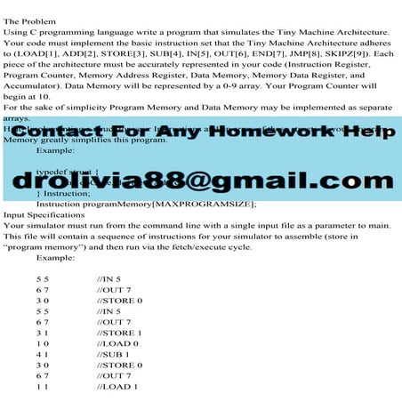 The Problemusing C Programming Language Write A Program That Simulpdf 8115