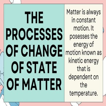 THE PROCESSES OF CHANGE OF STATE OF MATTER - solid liquid and gas.pptx