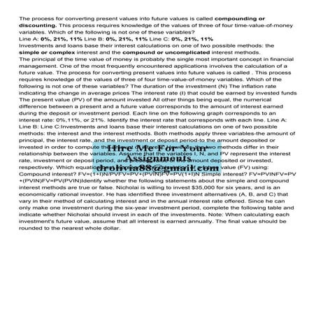 The process for converting present values into future values.pdf