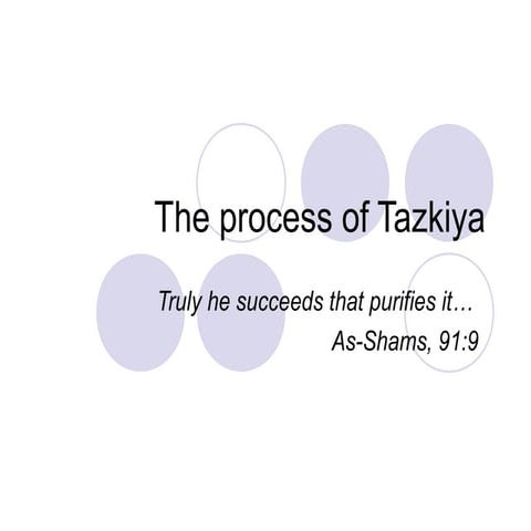 The process of Tazkiya | PPT