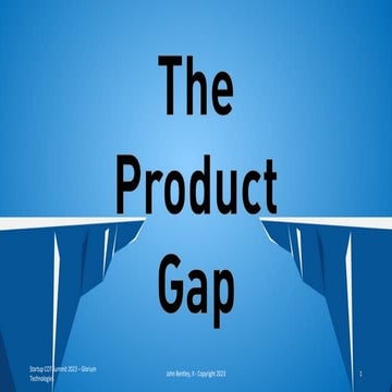 The Product Gap | PPT