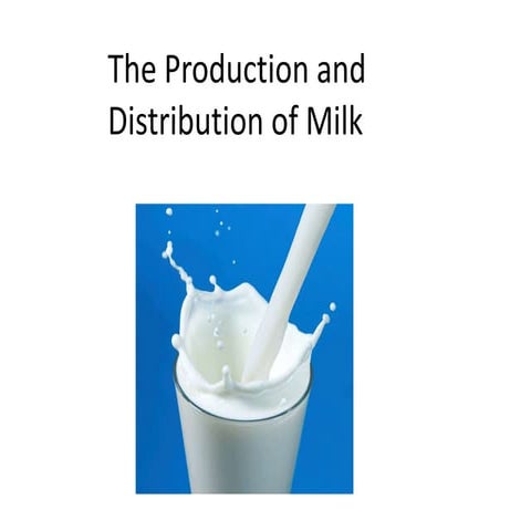 The Production and Distribution of Milk by Anna | PPTX