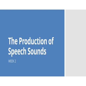 speech organs :Understanding the Mechanisms of Human Speech Production | PPTX