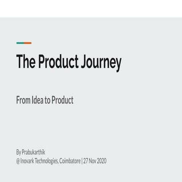 The Product Journey | PPT