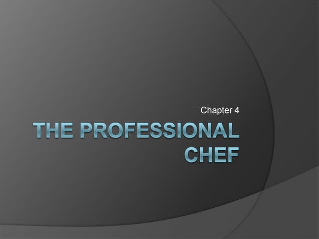 1.0 Introduction to kitchen operation | PPT