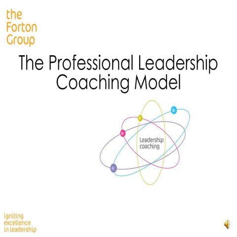 The professional leadership coaching model | PPTX