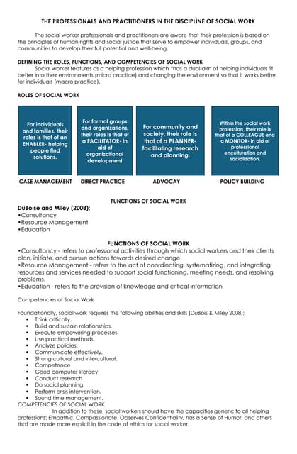 GOALS AND SCOPE OF SOCIAL WORK | PPTX | Eldercare | Family and ...