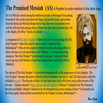 The Promised Messiah's (AS) beliefs | PDF