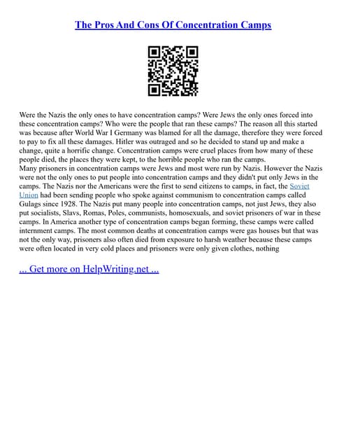 PowerPoint: Auschwitz Concentration Camp | PPT