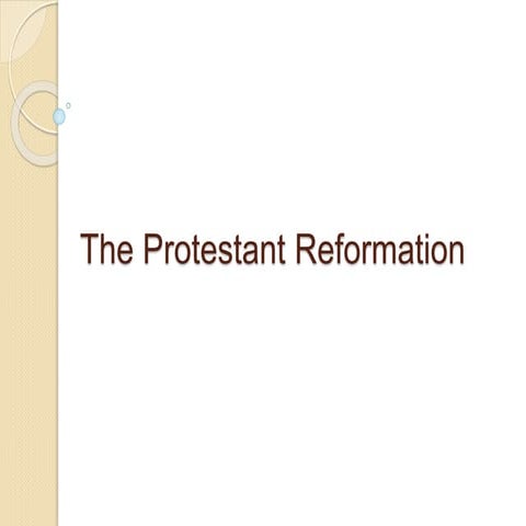 The Protestant Reformation | PPT