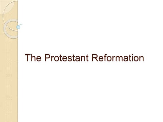 Reformation review | PPTX | Christianity | Religion & Spirituality