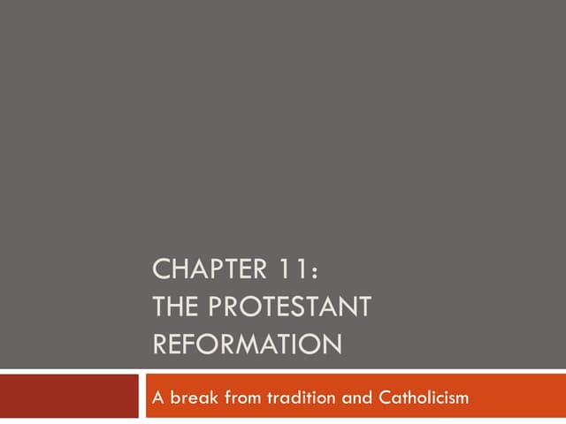 The protestant reformation powerpoint | PPT
