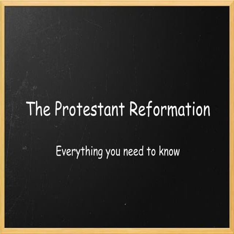 The protestant reformation | PPT