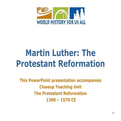 The Protestant Reformation | PPT