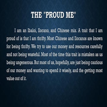 The proud me | PPT
